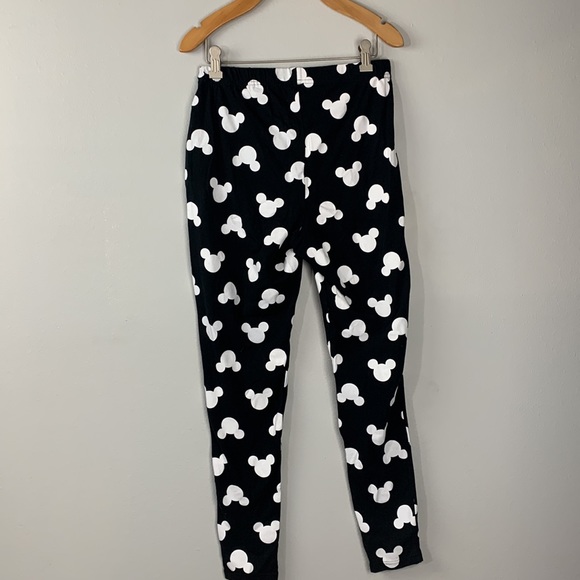 Disney | Pants & Jumpsuits | Disney Mickey Mouse Leggings Head Black ...